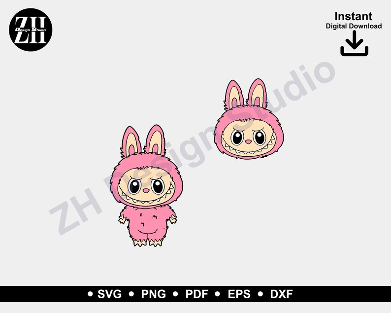 Labubu Designs SVG Bundle, Labubu Clipart, Labubu PNG, Cute Labubu ...