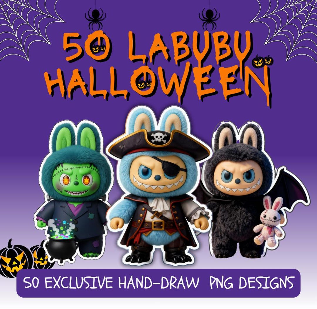 50 Cute Halloween Monster Clipart Bundle | PNG SVG Digital Files ...
