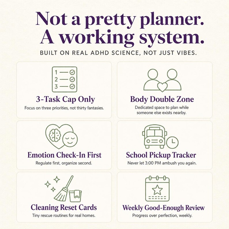 2026 ADHD Digital Planner (dark Rainbow): Self-care and Habit Tracker ...