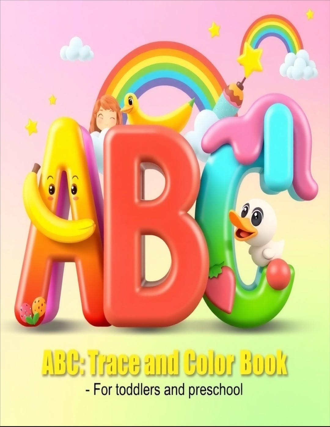 Trace & Color ABC! Fun Alphabet Book for Preschoolers | Livre Alphabet ...