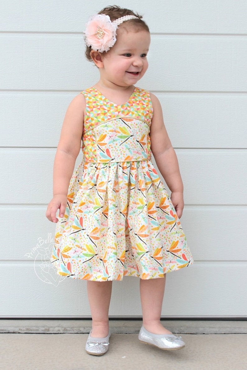 Azure Party Dress PDF Sewing Pattern by Ainslee Fox for little | Etsy