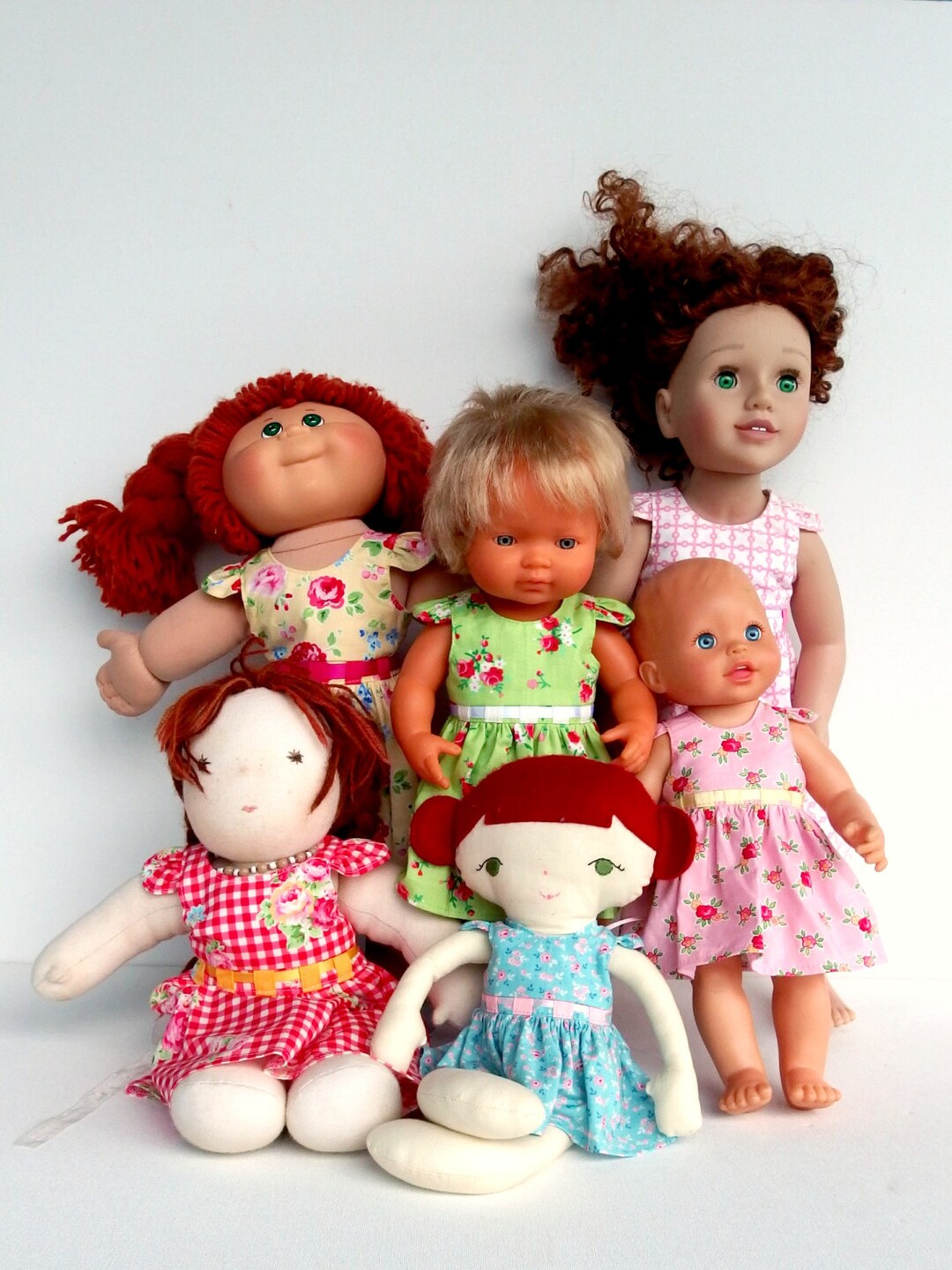 Dolly Bow Peep Dress PDF Sewing Pattern 4 Dolly Sizes - Etsy