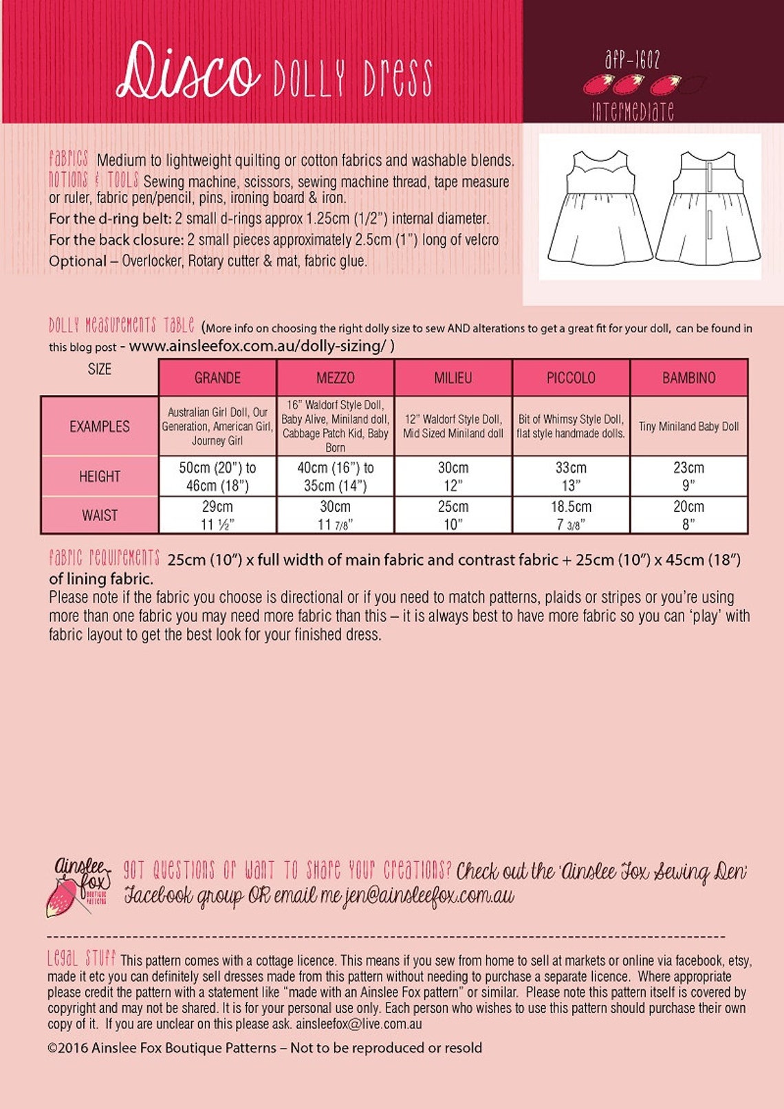 Dolly PDF Sewing Pattern Bundle 3 Dresses 1 Skirt 1 Top | Etsy