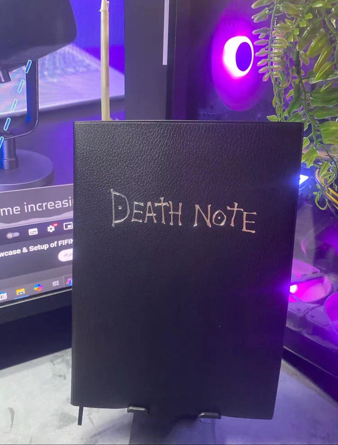 Death Note Replica Notebook With Feather Pen – Anime Cosplay Prop ...