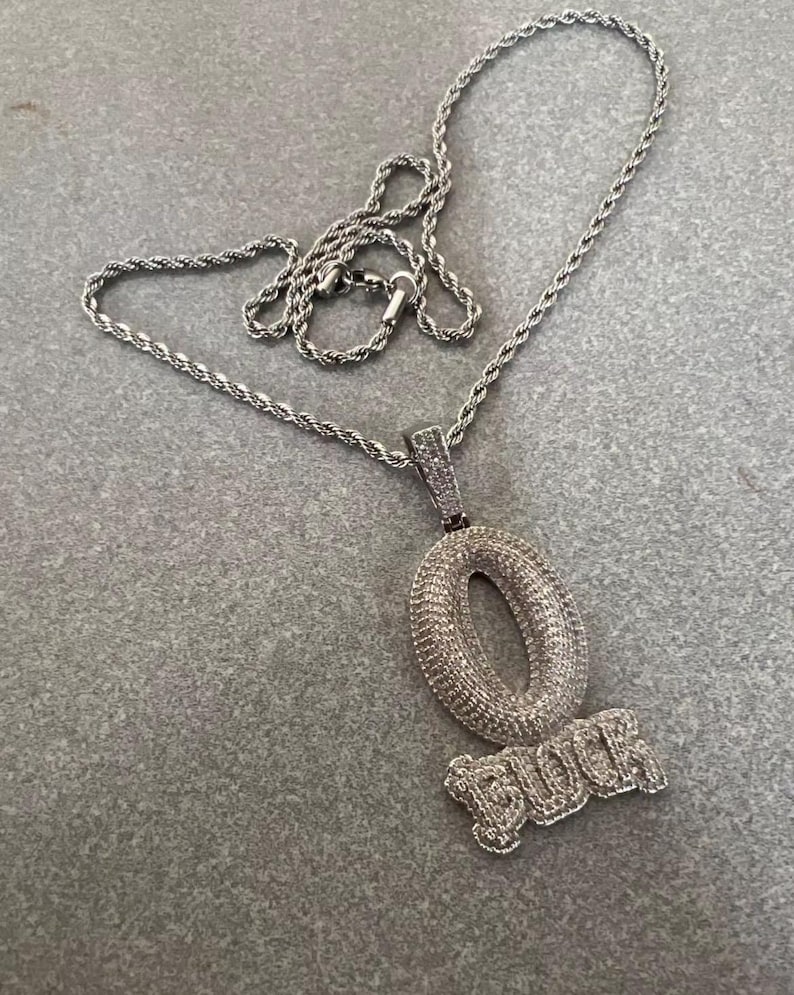 O Block Pendant Chain - Etsy