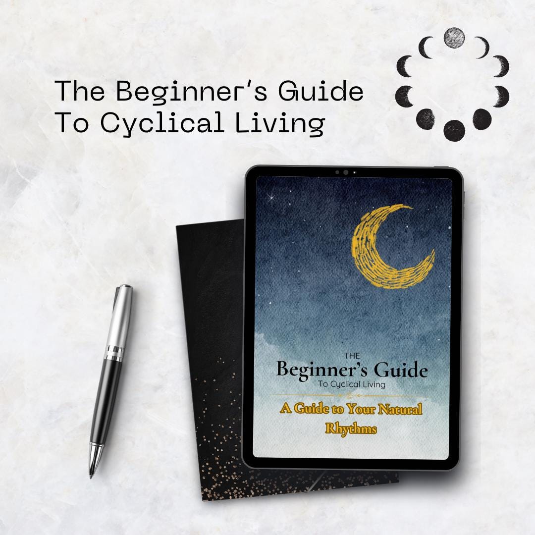 The Beginners Guide to Cyclical Living, Moon Cycle Journal, Womb Wisdom ...