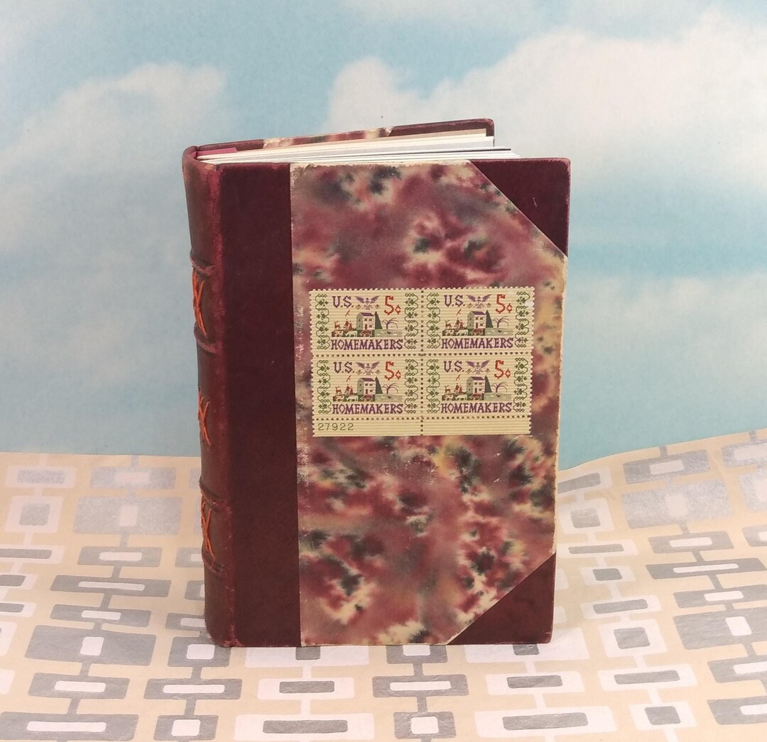U.S. Homemakers 5-cent Vintage 1965 Postage Stamps on Writing Journal ...