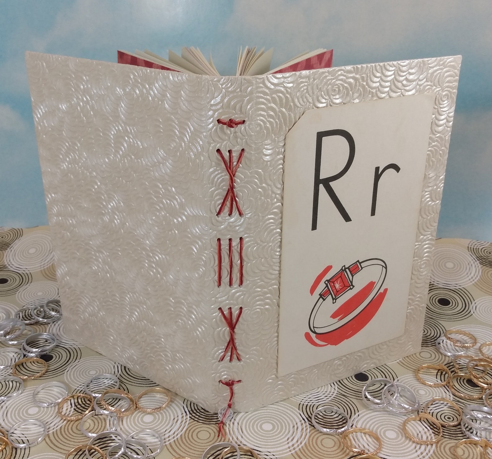 R is for Ring Alphabet Flashcard Writing Journal with Vintage | Etsy