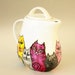 Ugly Funny Cats Teapot Ceramic Hand Painted - Etsy