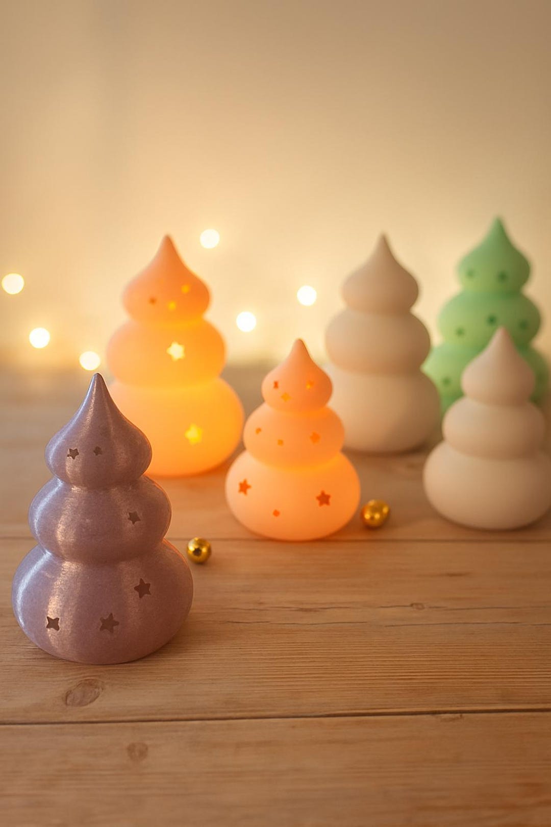 Light Tree Decoration Set – 3D Printed LED Trees for Winter, Christmas ...