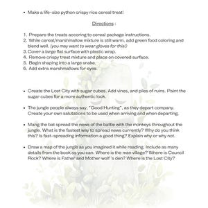 The Jungle Book Literature Guide – Printable Homeschool Resource for ...