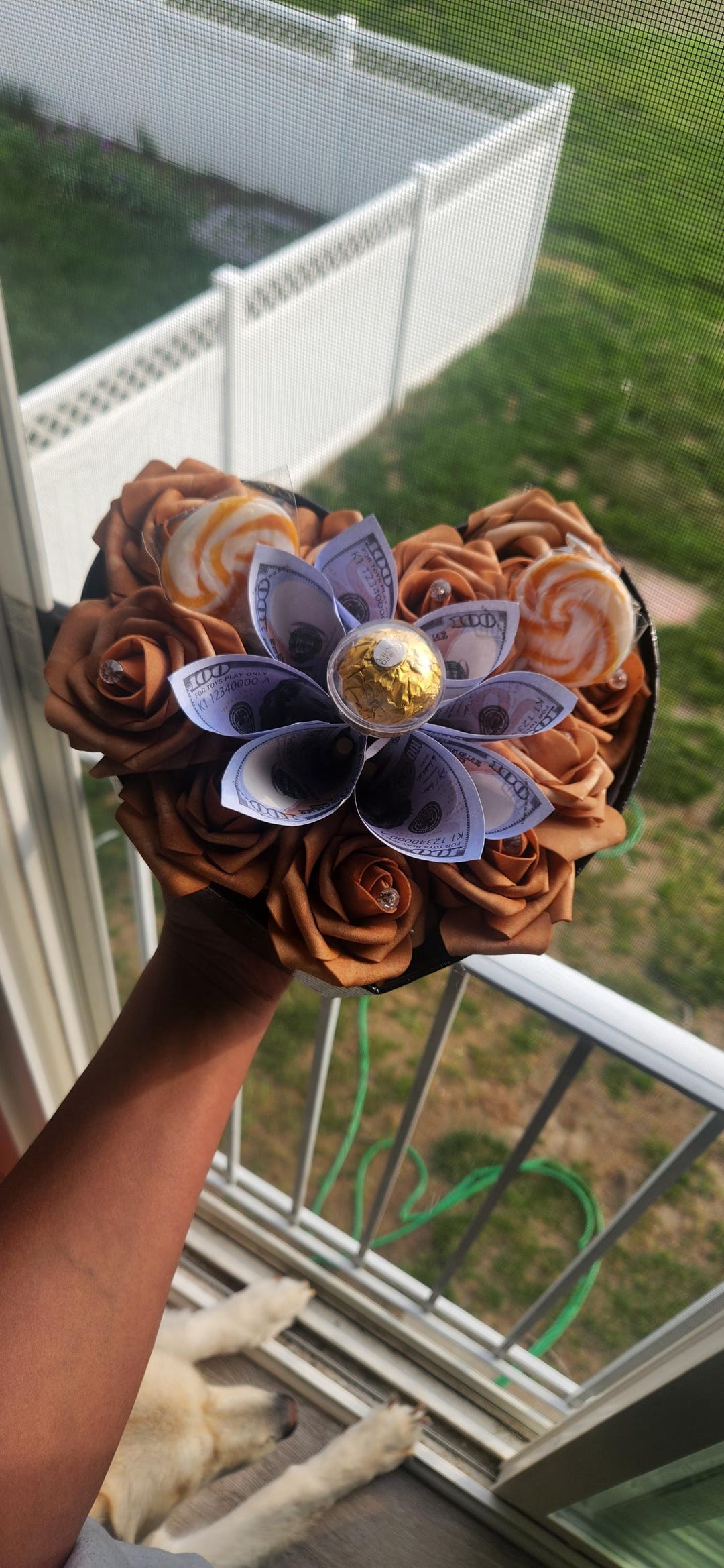 Money Flower Box With Candy - Etsy