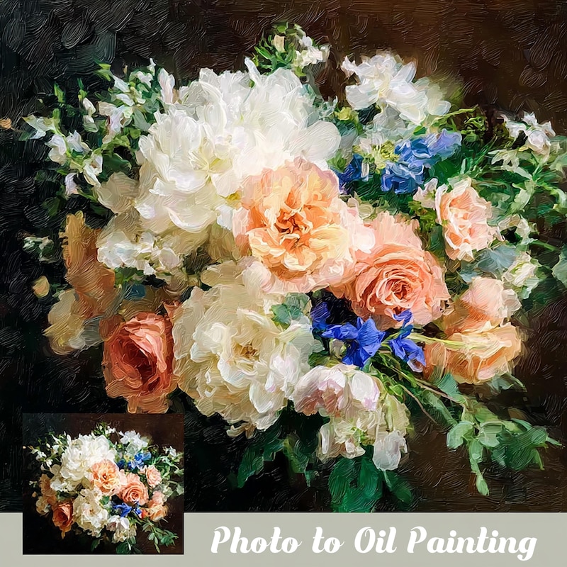 Flower Tree Painting - Etsy