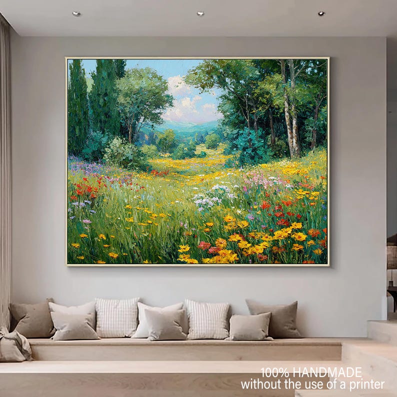 Custom Oil Painting Landscape Impressionist Style Oil Painting 100% ...