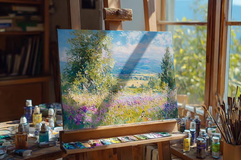 Custom Oil Painting Landscape Impressionist Style Oil Painting 100% ...