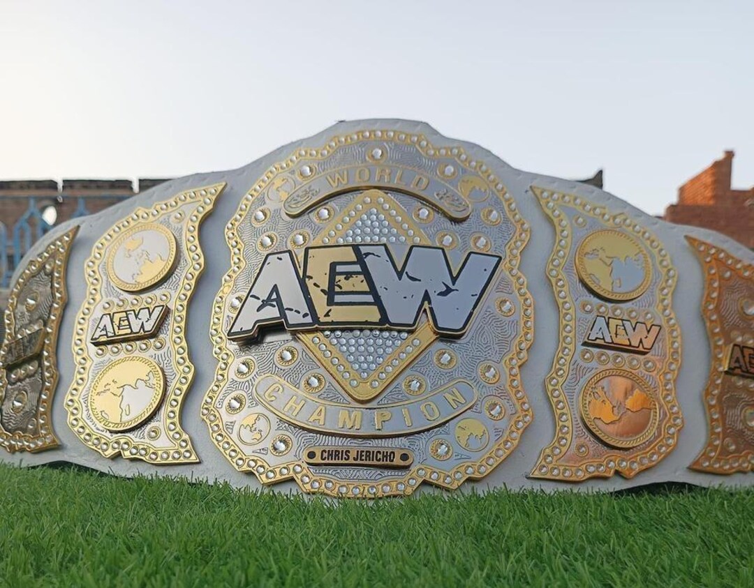 AEW Championship Replica Belt – All Elite Wrestling Title – 2mm Brass ...