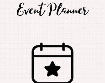 Event Planner Print Out - Etsy