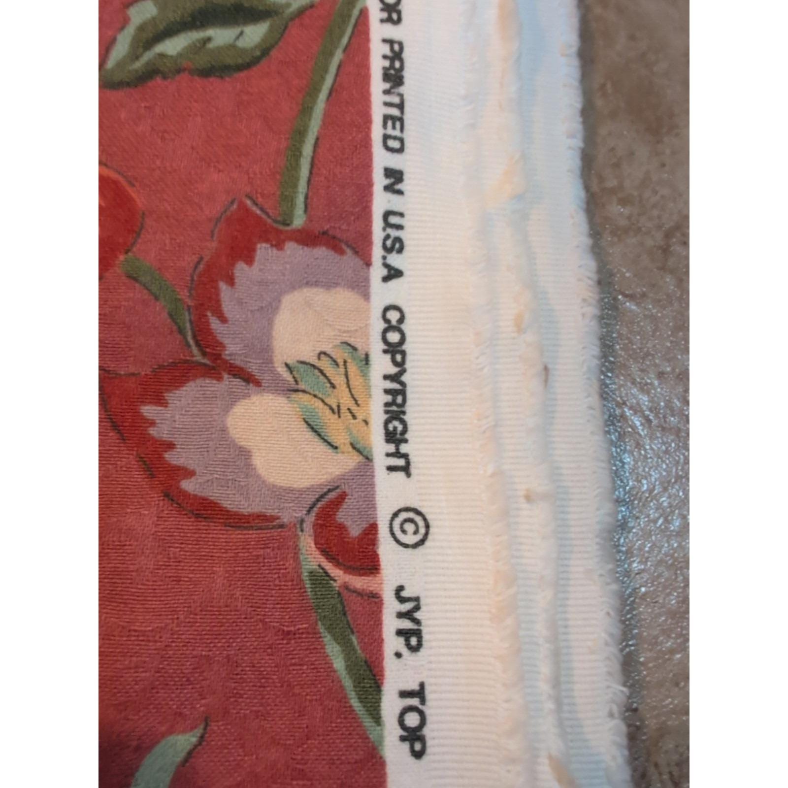 JAY YANG Fabric 12 Yds X 54"big Floral Red Spectrum Designer Gallery ...