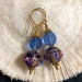 Periwinkle Blue Wedding Cake Bead With Faceted Transparent Blue ...