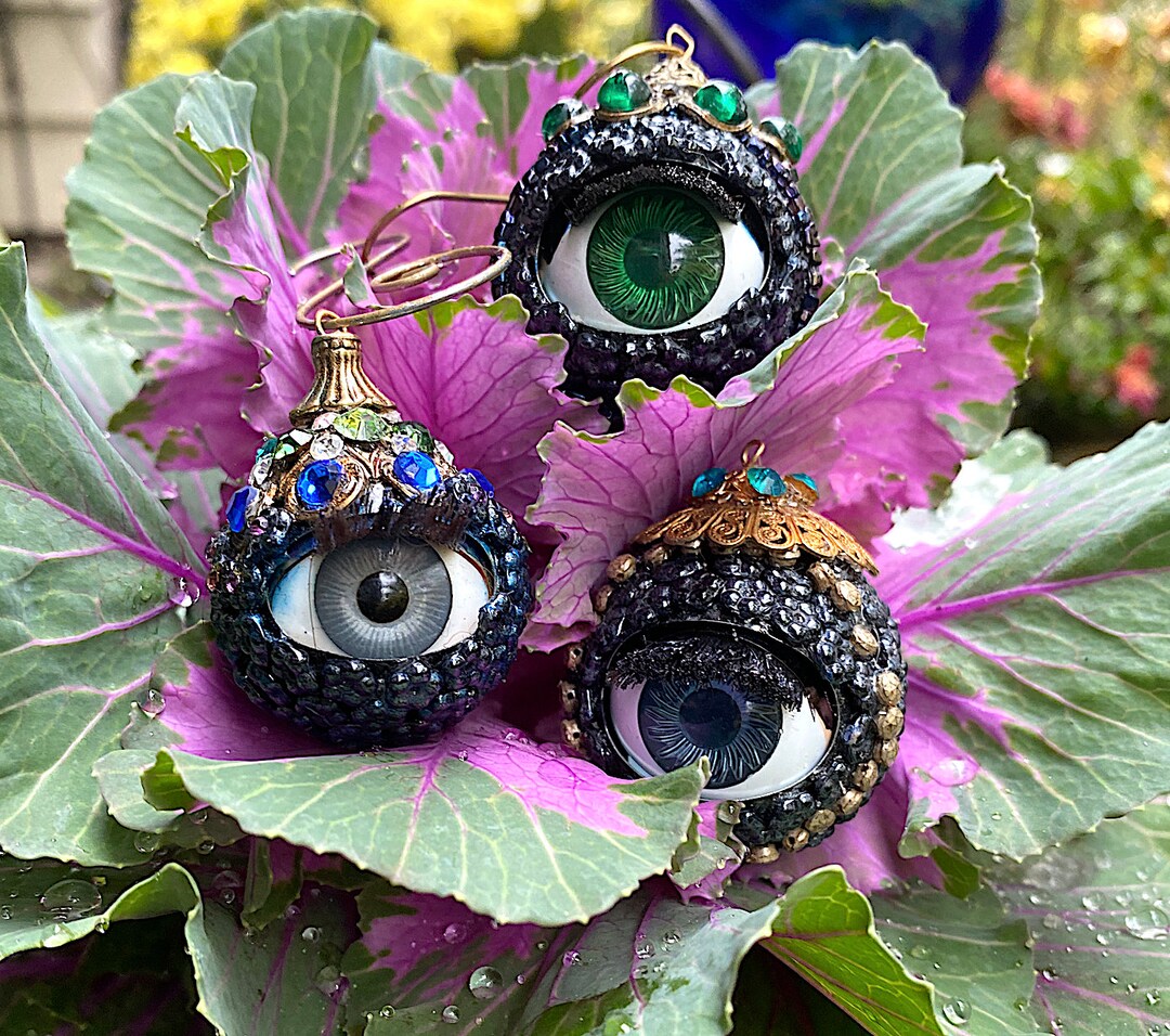 Keeping an Eye on You, Glass, Assemblage Ornament, Color Eyes, Gray ...