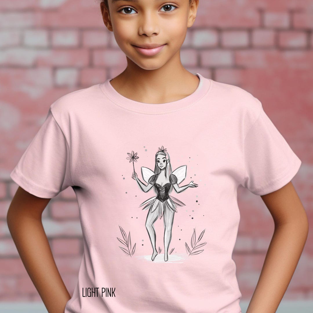 Youth Fairy Shirt Cute Youth Sweatshirt Magical Kids Tee Giftable ...