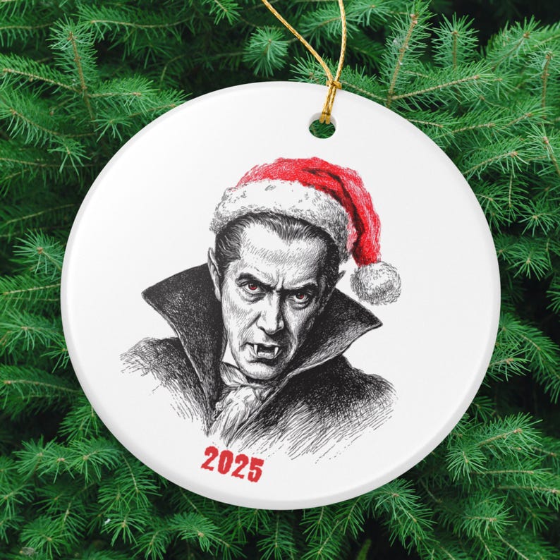 Dracula Horror Christmas Tree Ornament Vintage Movie Monster 2025 ...