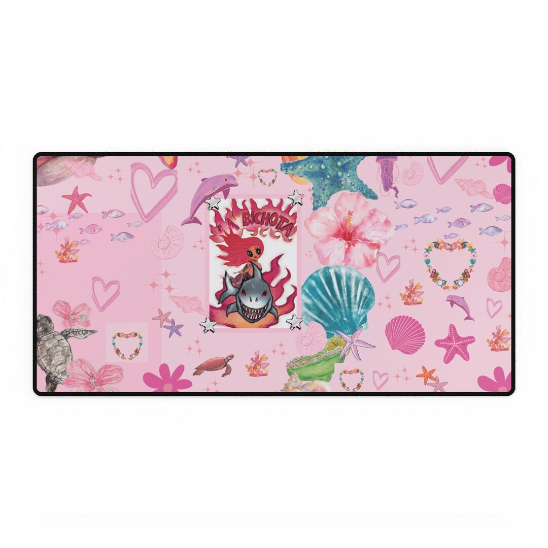 Karol G La Bichota Season Inspired Mouse Pad, Pink Girly Desk Mats ...
