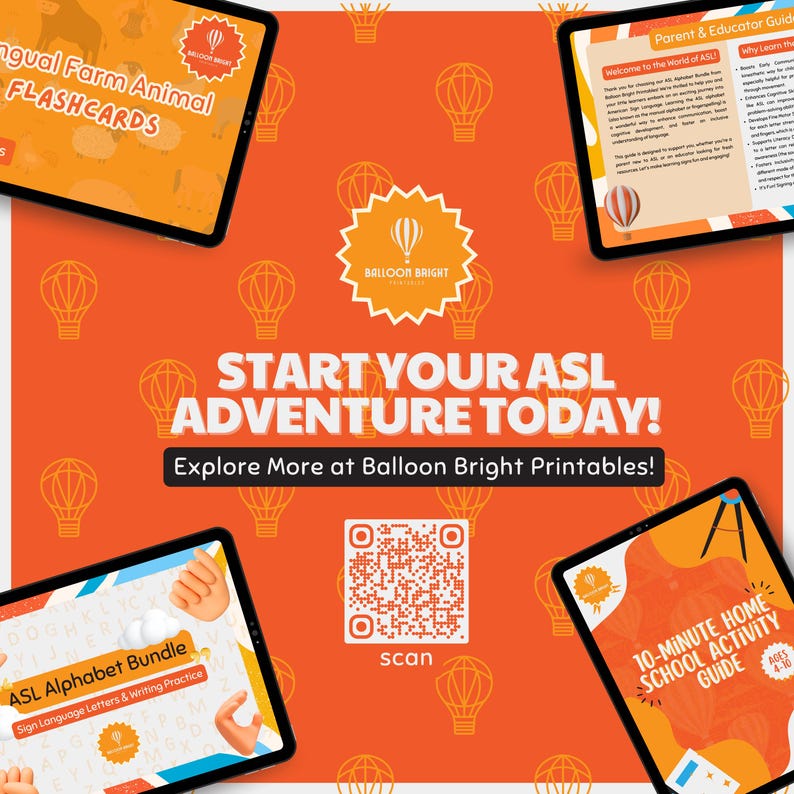 ASL Alphabet Bundle Workbook Printable Sign Language Letters Tracing ...