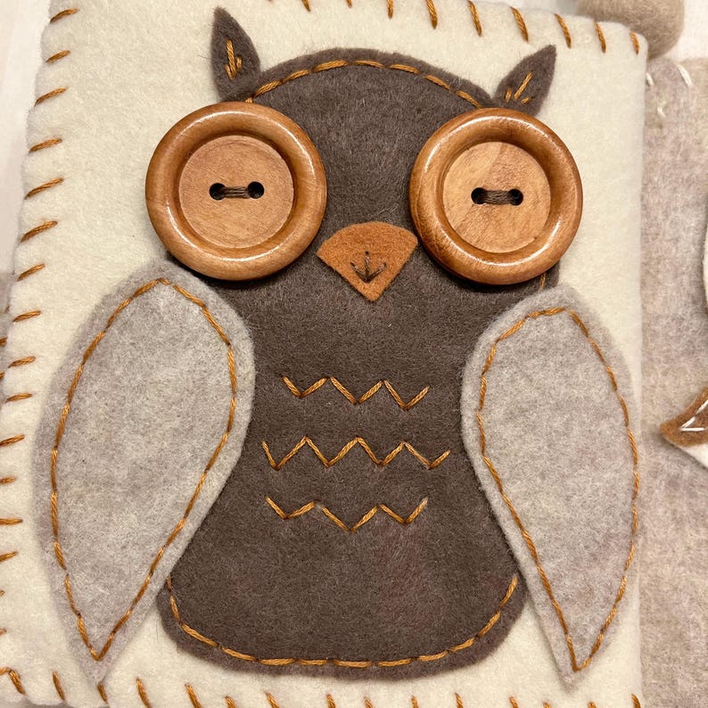 Woodland Felt Quiet Book | Soft Baby Toy | Handmade Forest Sensory Book ...