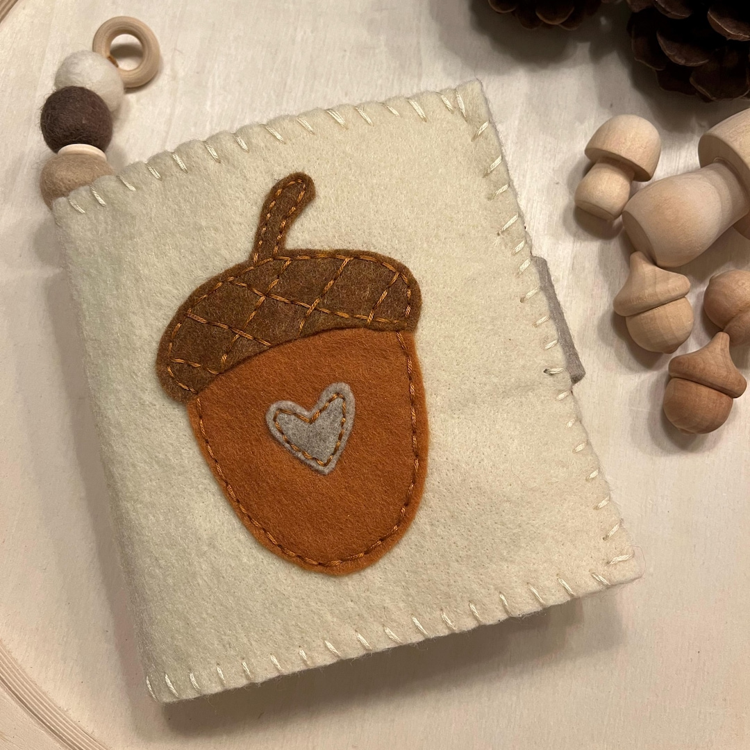 Woodland Felt Quiet Book | Soft Baby Toy | Handmade Forest Sensory Book ...