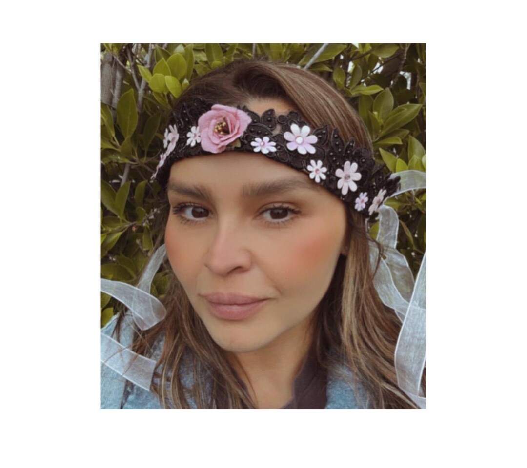 Flower Child Boho Fabric Crown - Etsy