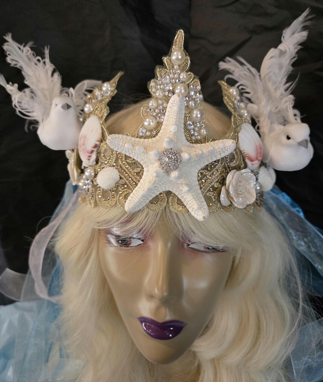Angelic Doves and Shells Glory Crown - Etsy