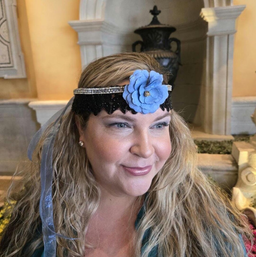 1920s Glitz Flower Birthday Crown - Etsy