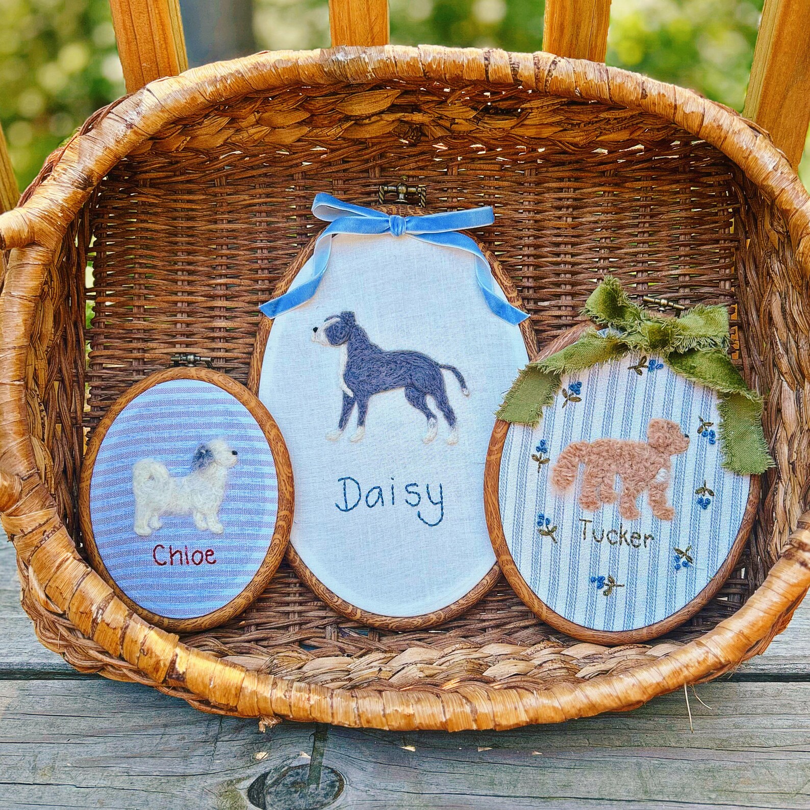 Handmade CUSTOM Any Breed Pet Portrait Dog Cat Heirloom Nursery Gift ...