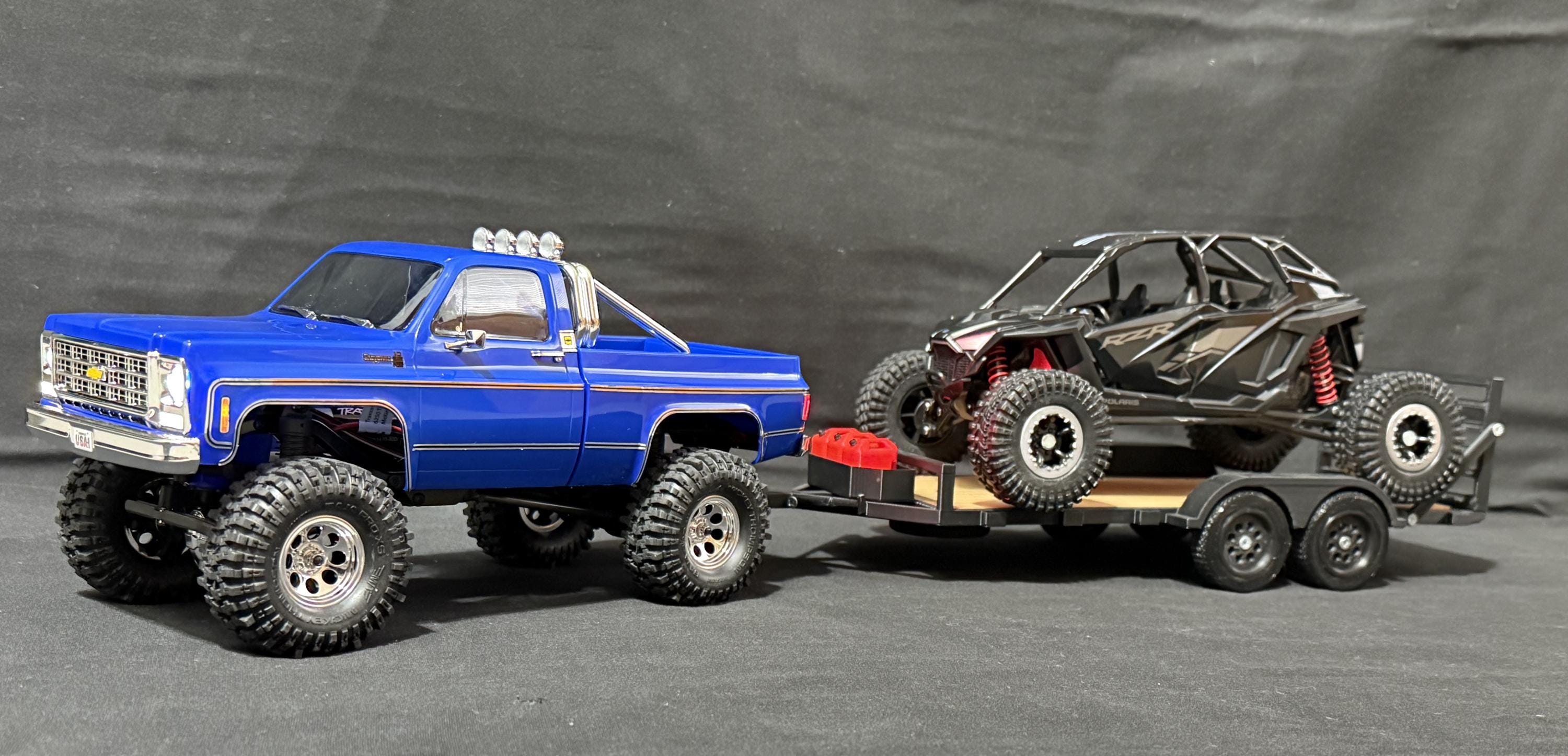 TRX4M 3D Printed Dual Axle Trailer and Free Hitch 1/18 Scale - Etsy