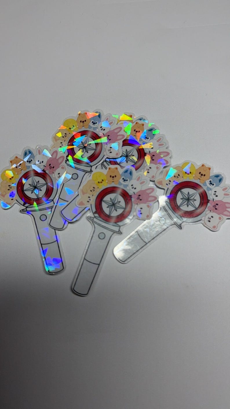 SKZ | STRAY KIDS Skzoo Lightstick Sticker| Holographic Sticker - Etsy