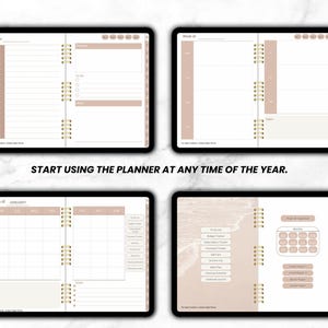 Undated Digital Planner | All-in-one Life Organizer | Daily Weekly ...