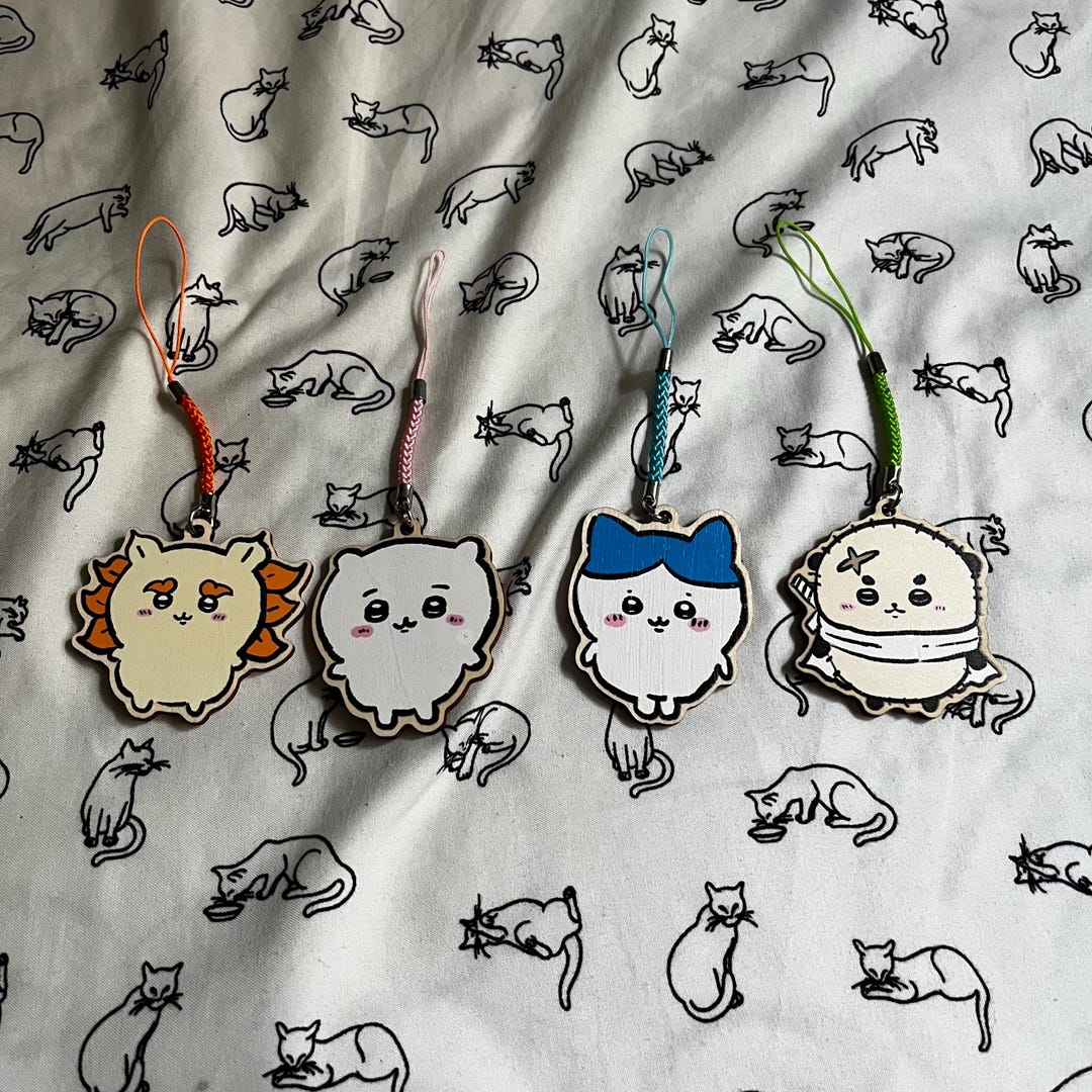 Chiikawa Wooden Keychains (chiikawa,hachiware,rakko.shiisa) - Etsy