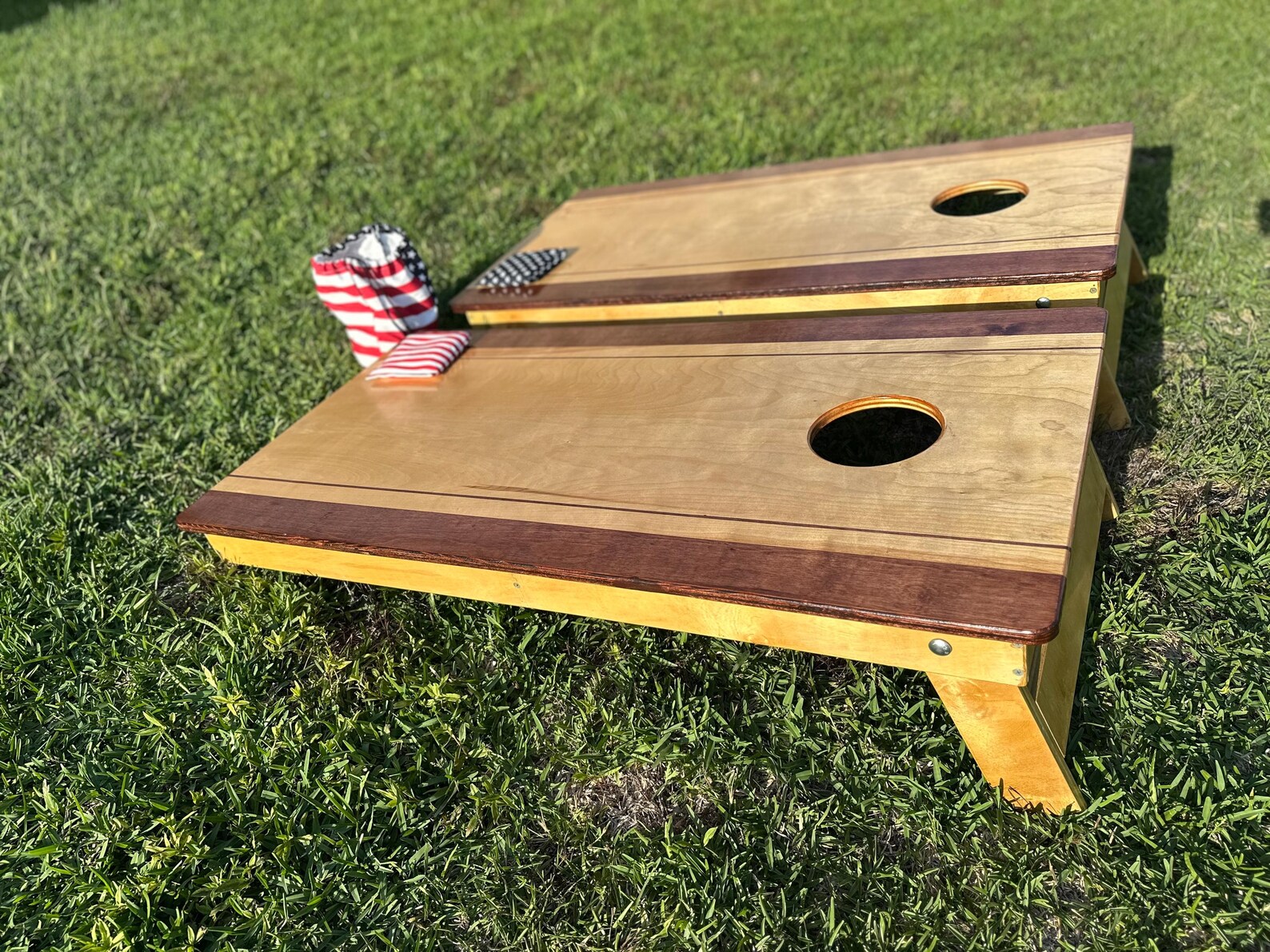 Regulation Cornhole Boards, Tournament-style, Bean-bag Toss, Outdoor Lawn Game - Etsy