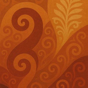 Māori Koru Abstract Art Print – New Zealand Digital Wall Art – Green ...
