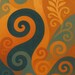 Māori Koru Abstract Art Print – New Zealand Digital Wall Art – Green ...