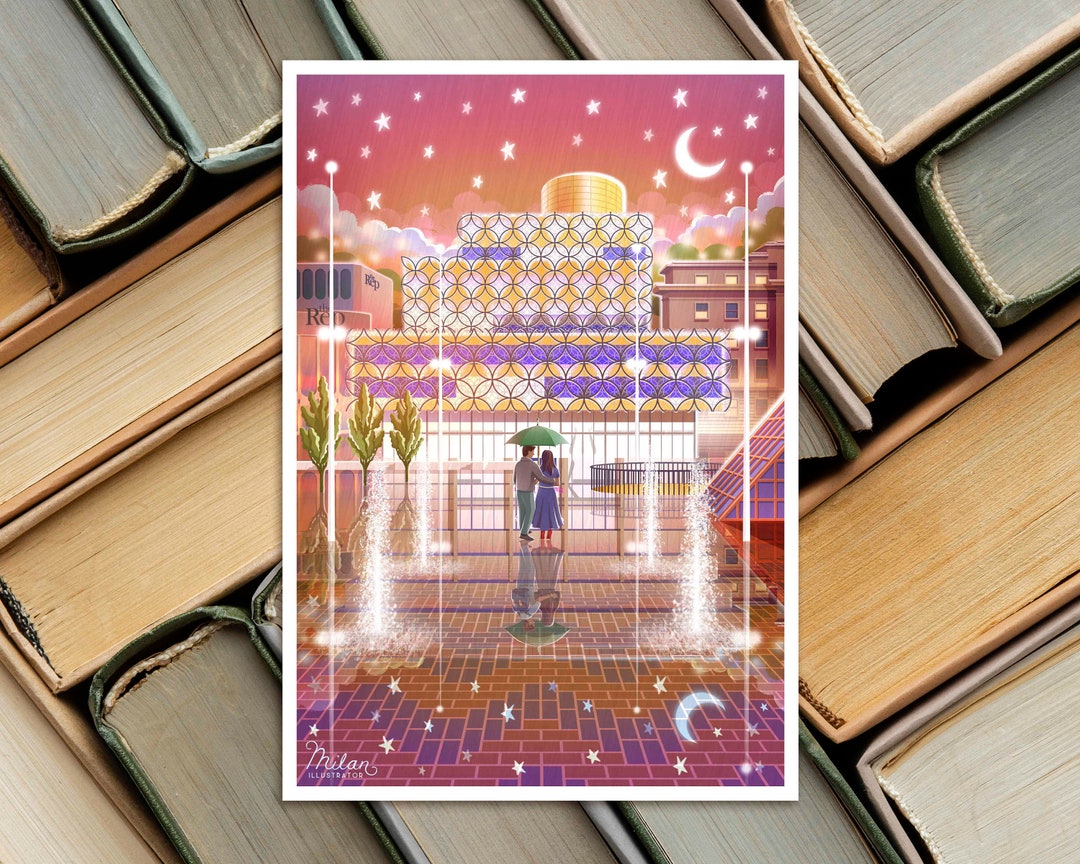 Library Lovers - Library of Birmingham Greeting Card - Etsy UK