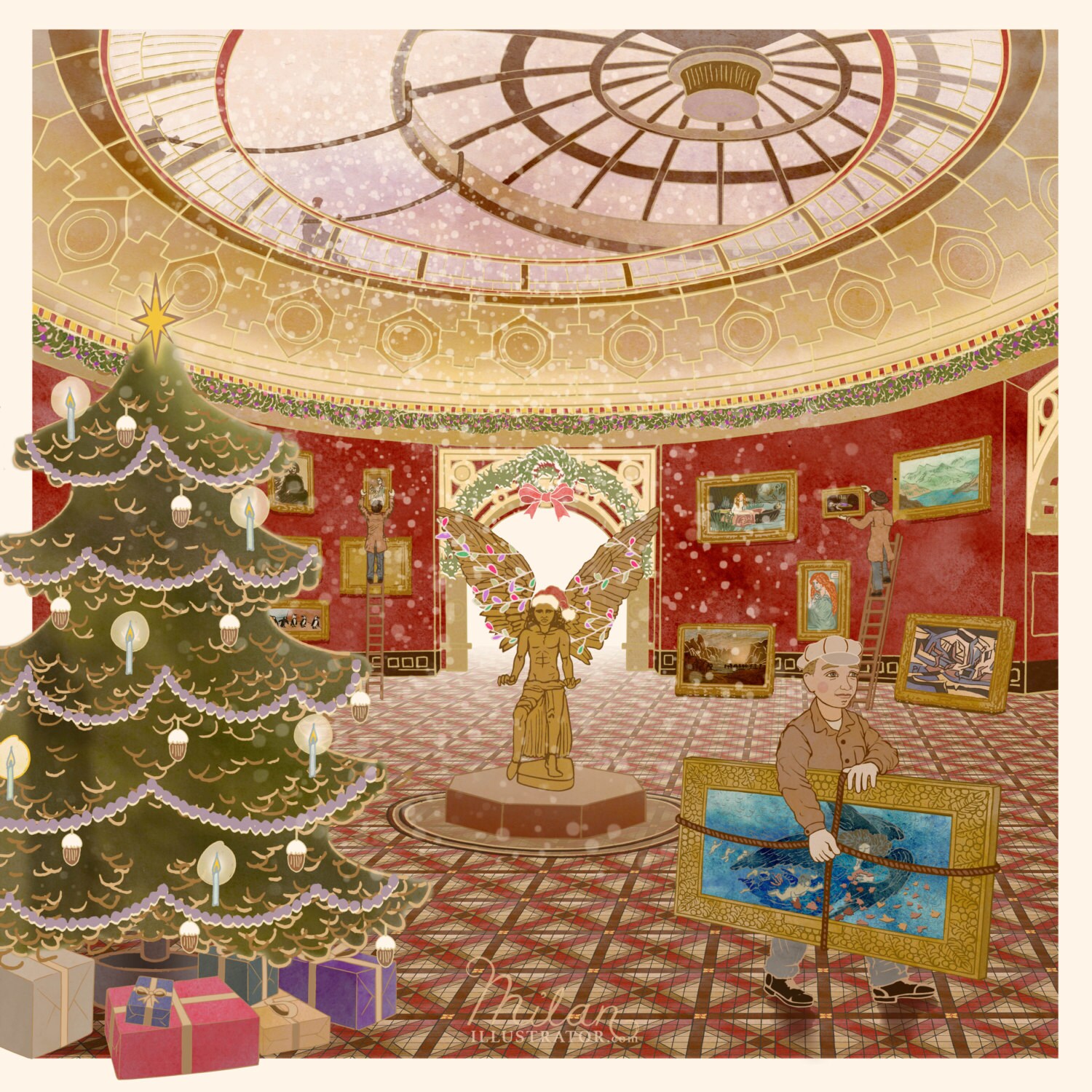 5x Birmingham Museum Christmas Cards Set - Etsy UK