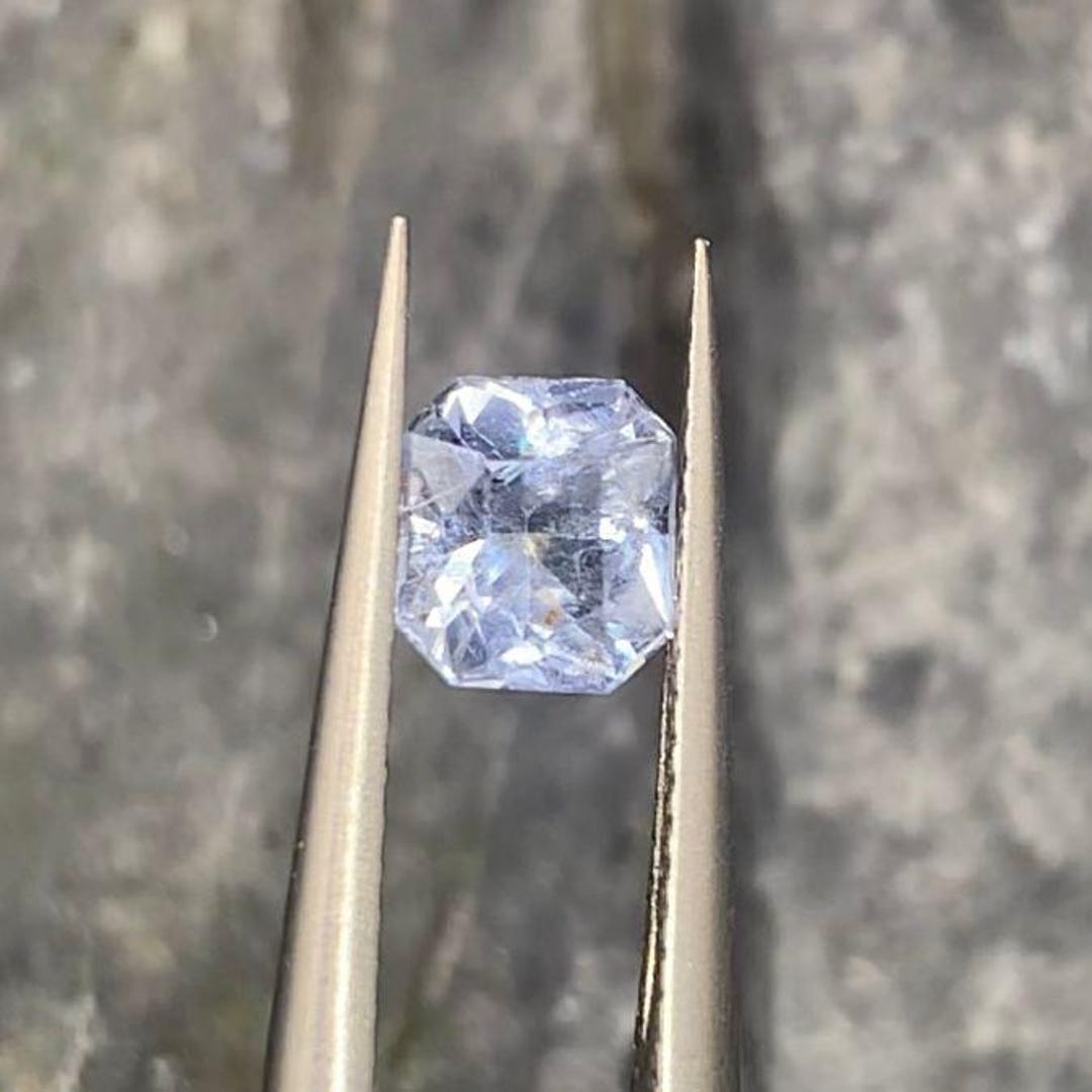 Rare Unheated Icy Light Blue Sapphire 0.72ct Natural Sri Lankan (ceylon ...