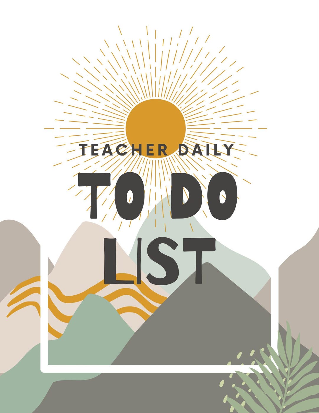 Teacher To-do List Printable | Brain Dump + Priority Tracker | Match ...