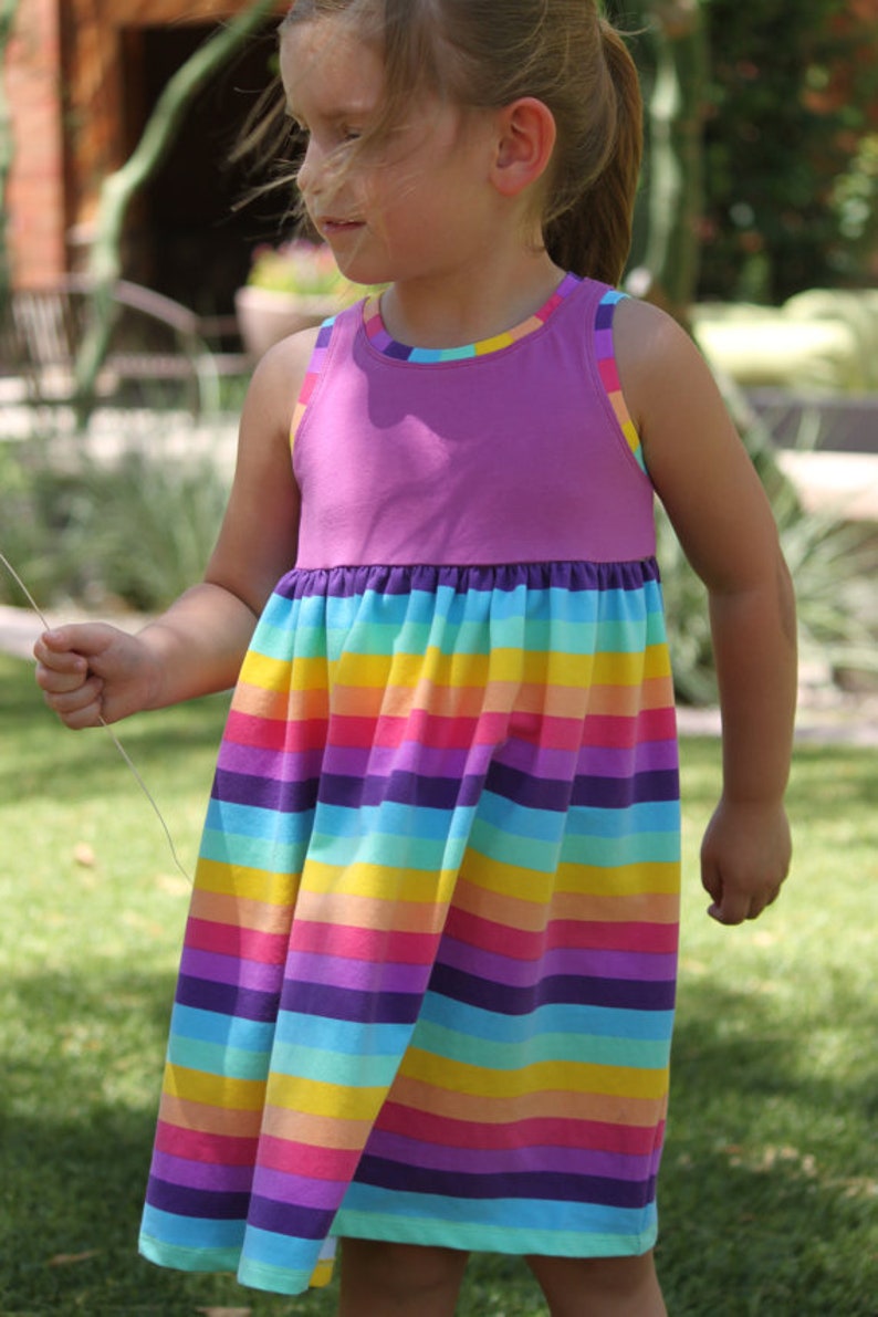 Snapdragon Dress 12m-8 PDF Girls Dress Pattern, Knits, Flutter, Short ...