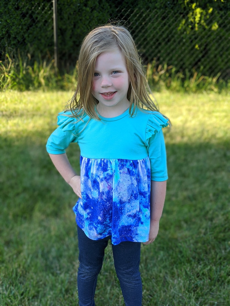 Snapdragon Dress 12m-8 PDF Girls Dress Pattern, Knits, Flutter, Short ...