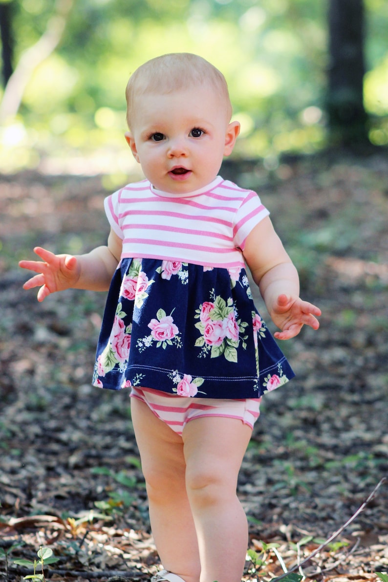 Snapdragon Dress 12m-8 PDF Girls Dress Pattern, Knits, Flutter, Short ...