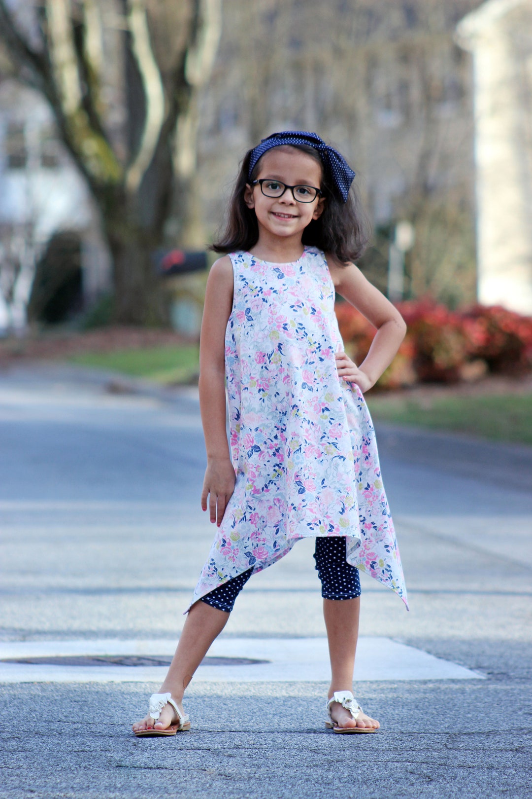 Posey Tunic & Dress 12m-8 PDF Sewing Pattern, Girls Tunic Pattern ...