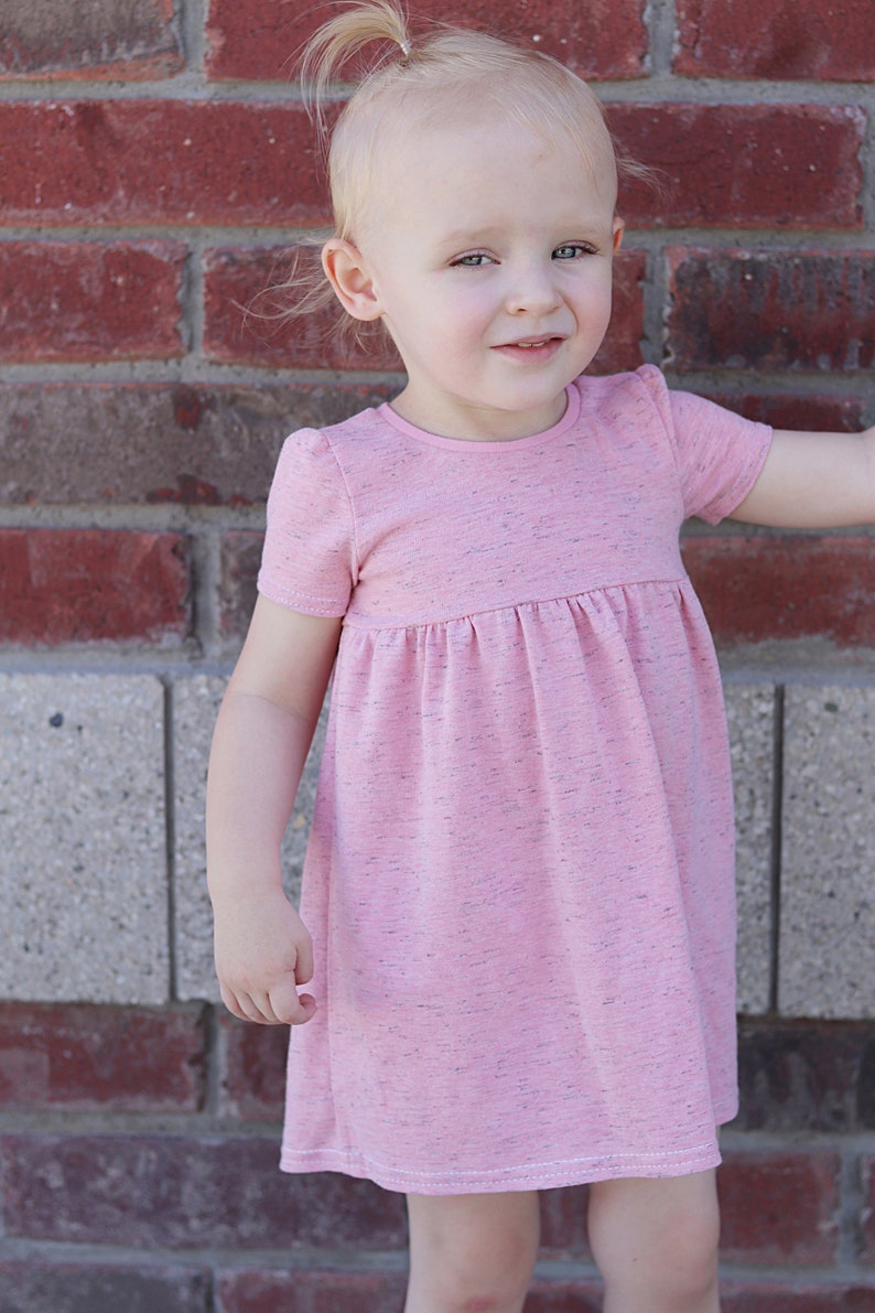 Snapdragon Dress 12m-8 PDF Girls Dress Pattern, Knits, Flutter, Short ...